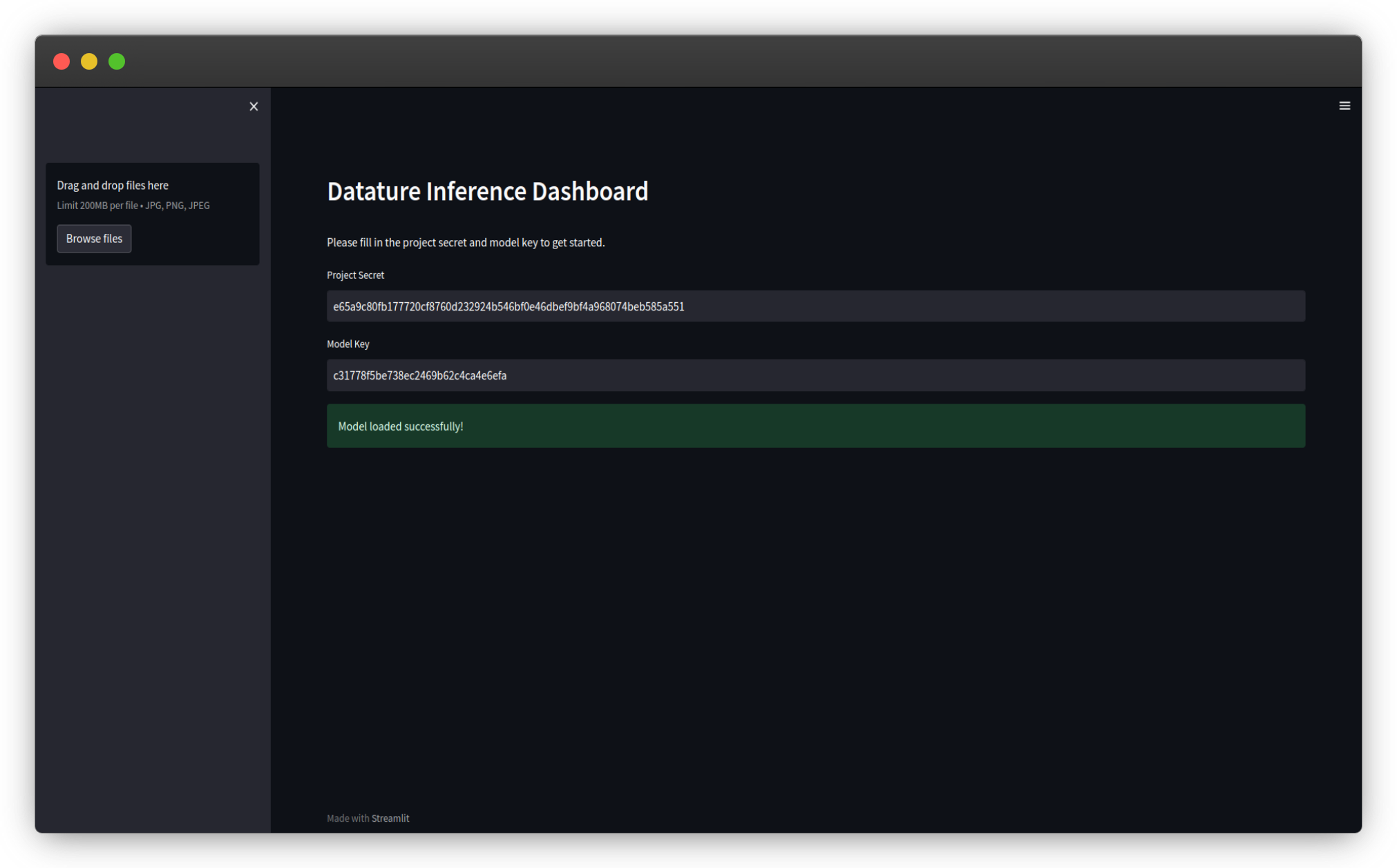 Building a Simple Inference Dashboard with Streamlit